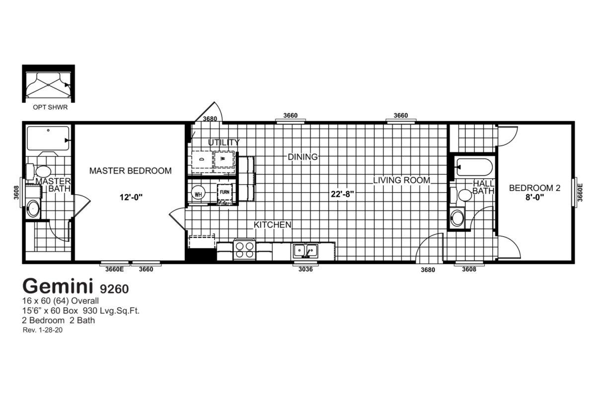 Meridian Nexus Gemini Plus | 2BR/2BA 930 SQ. FT Starts at $79k ...